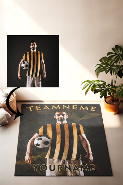 Personalized Soccer Team Yourname Photo carpet – FanCustom Personalized Soccer Team Yourname Photo carpet – FanCustom