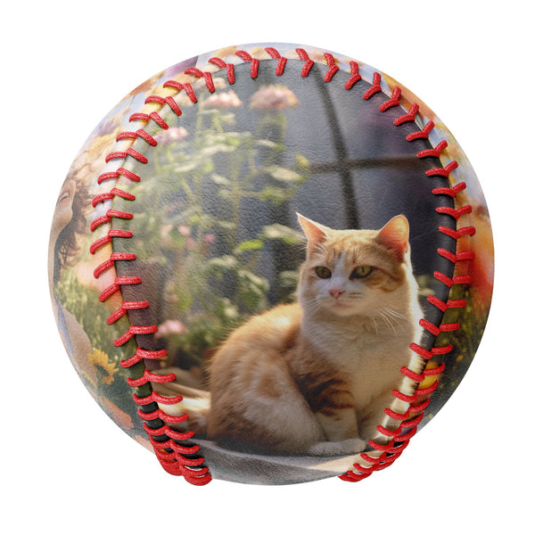 Personalized Pet Cat and Owner Photo Baseballs – FanCustom