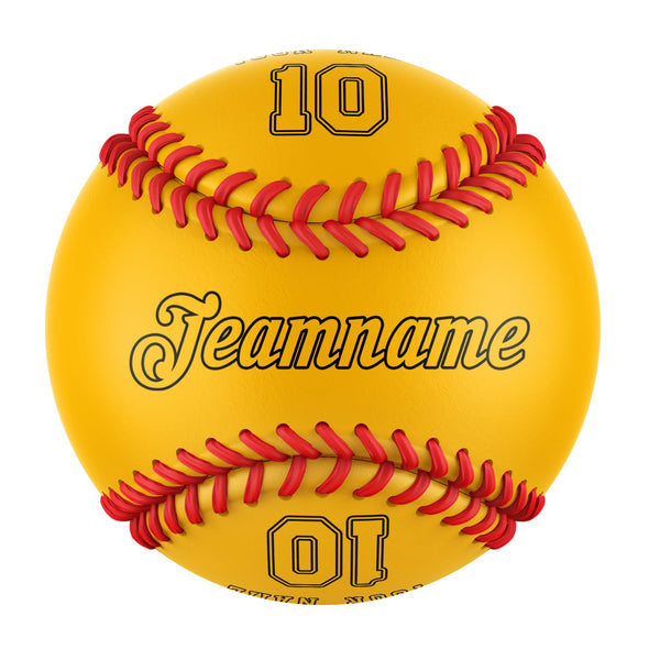 Personalized Gold Leather Gold Authentic Baseballs – FanCustom