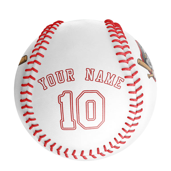 Personalized White Leather White Authentic Baseballs – FanCustom
