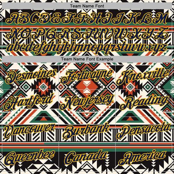 Fan Custom 3D Pattern Design Tribal Ethnic Native American Sports ...