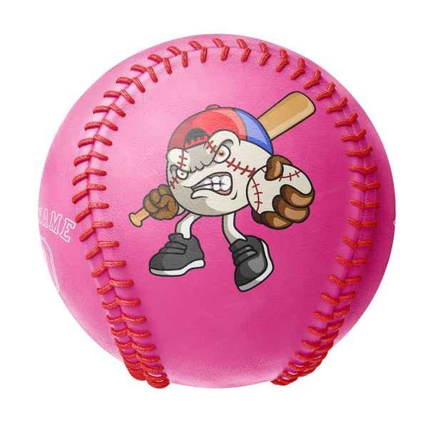 Personalized Pink Leather Pink Authentic Baseballs – FanCustom