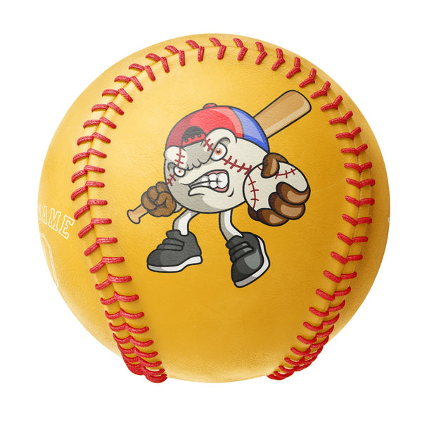 Personalized Gold Leather Gold Authentic Baseballs – FanCustom