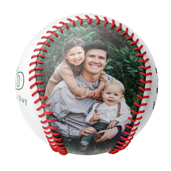 Personalized Dad Grandpa Photo White Baseballs,Team Dad,Father's Day G ...