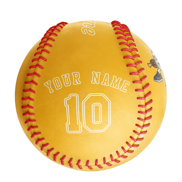 Personalized Gold Leather Gold Authentic Baseballs – FanCustom