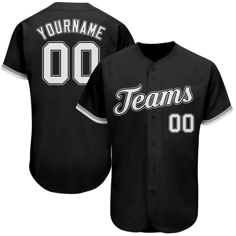 Custom Made Baseball Black Jerseys - Cheap Design Team Baseball Black ...