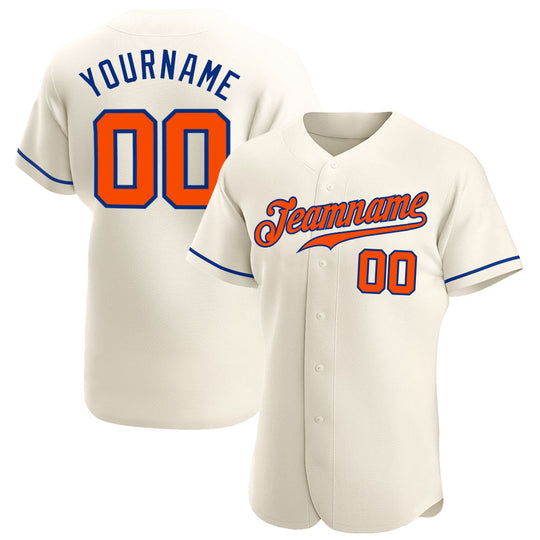 Custom Made Baseball Cream Jerseys - Cheap Design Team Baseball Cream ...